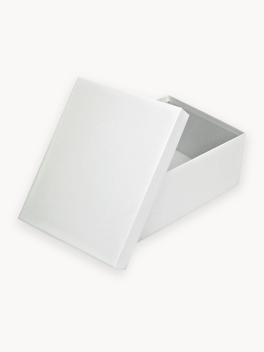 Коробка подарочная белая 22 x 17 x 10 см