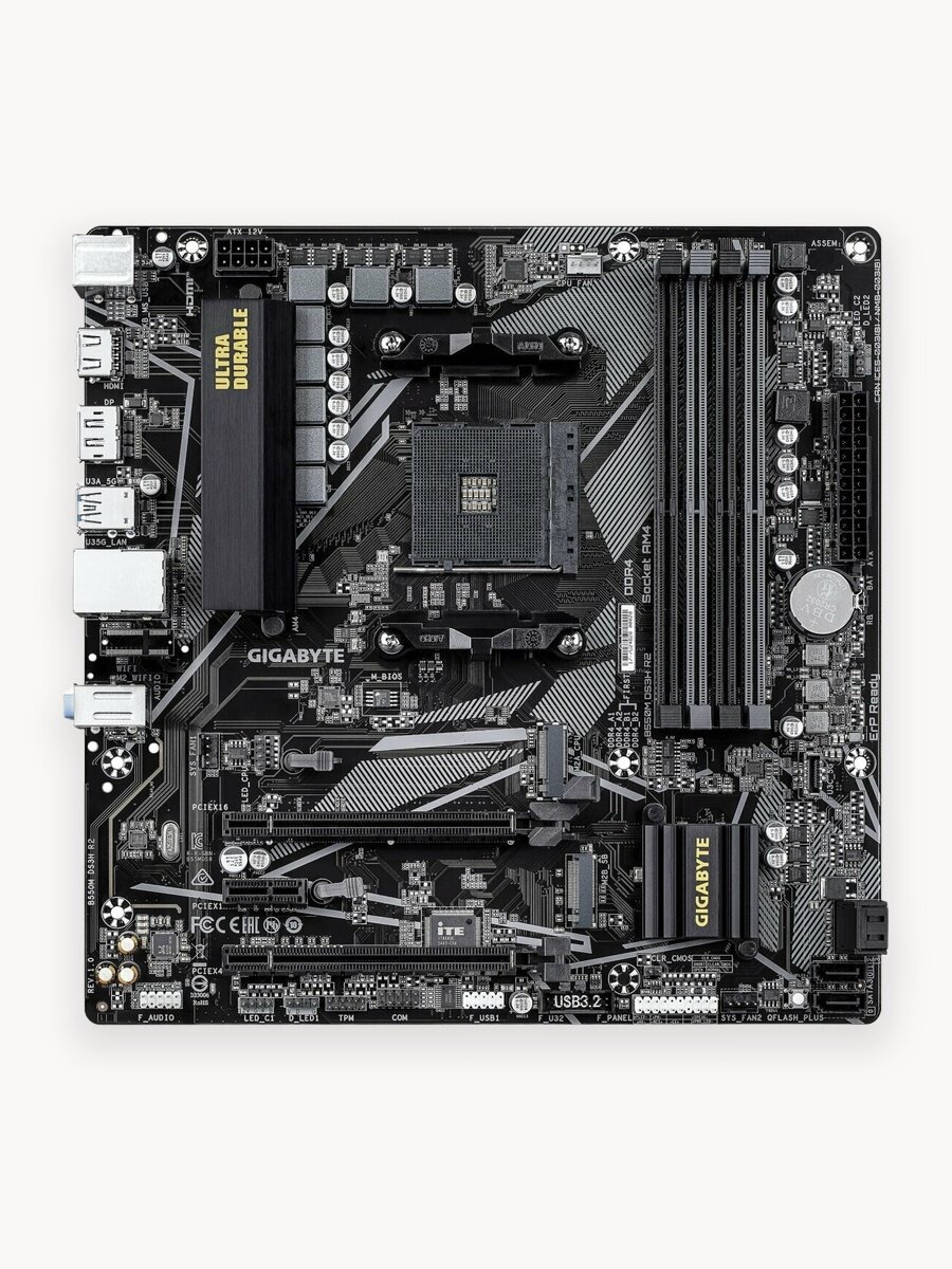 Материнская плата Gigabyte B550M DS3H R2, Soc-AM4, AMD B550, mATX
