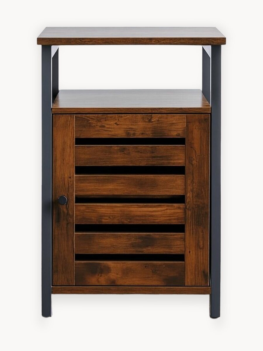 Тумба 40х40х60 см, ДСП, прикроватная, орех, Лофт, Китай, LET62BX