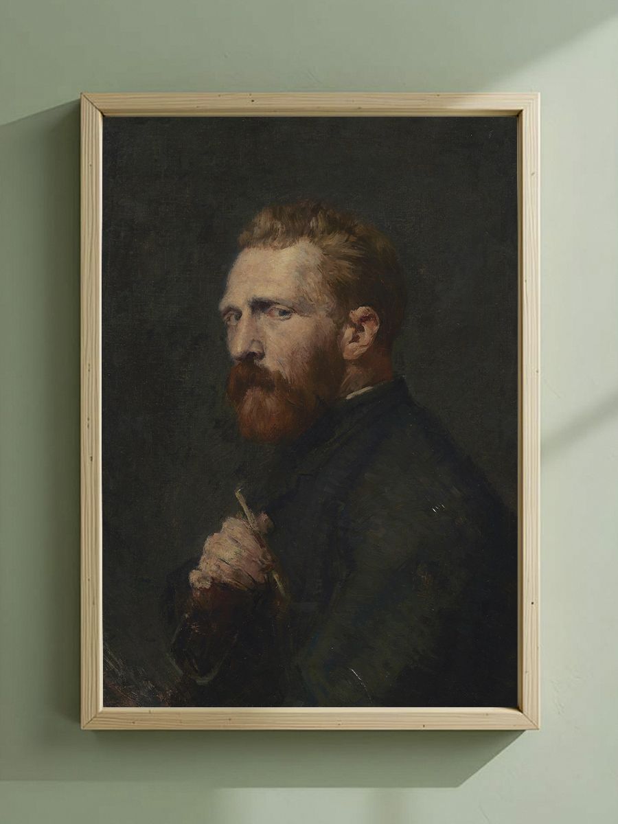 Постер, плакат на стену "Автопортрет Ван Гога - Винсент Ван Гог / Vincent van Gogh" 42 см х 29,7 см (А3), Без Рамы