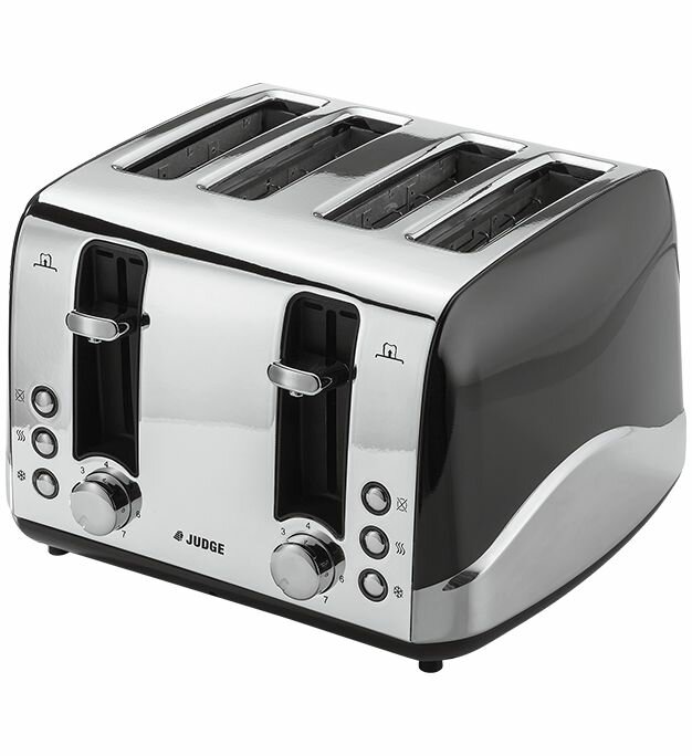 Тостер Judge Electricals, 4 ломтика, черный, 1550Вт
