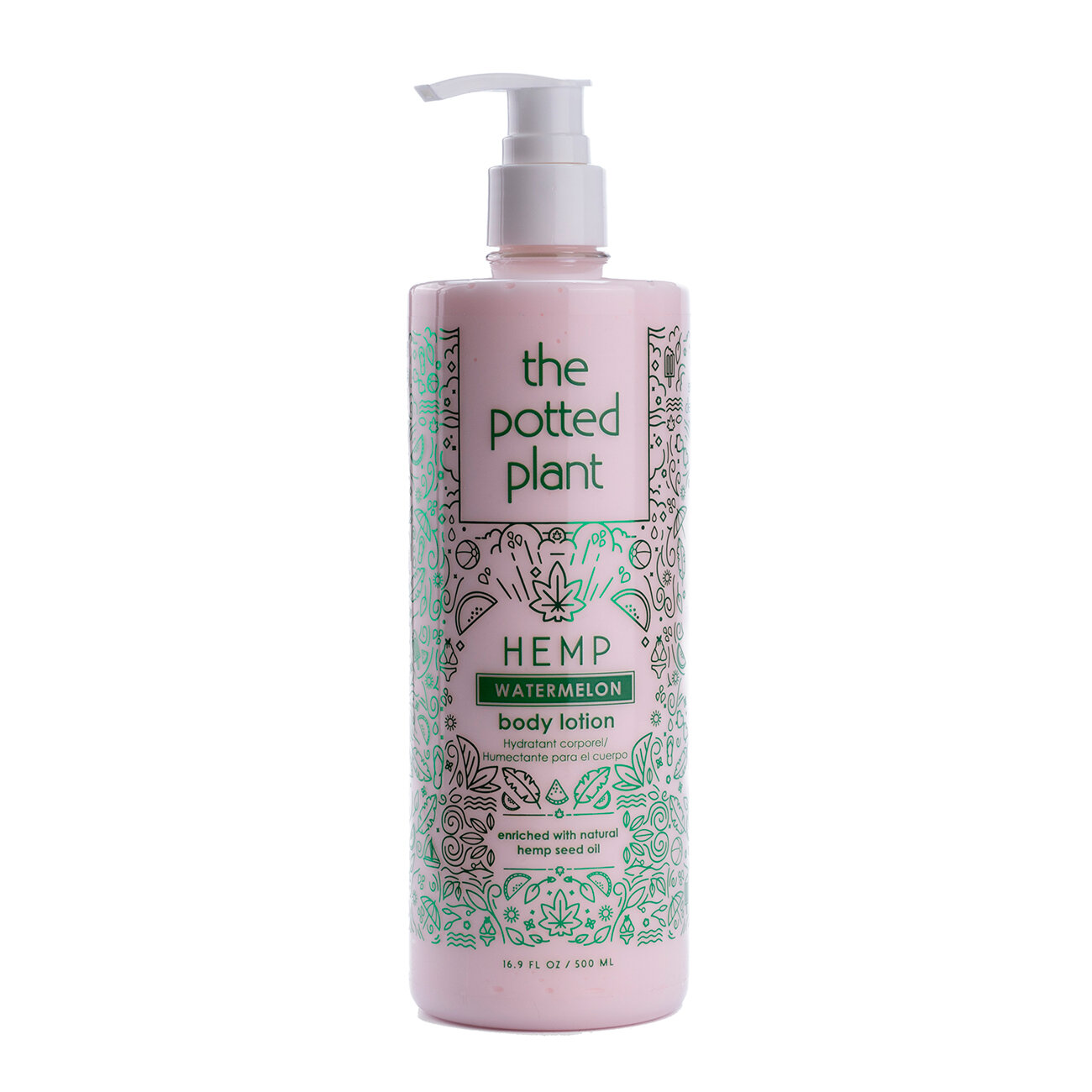 The Potted Plant, Ультраувлажняющии лосьон для ежедневного ухода за кожеи Watermelon Body Lotion, 500 мл