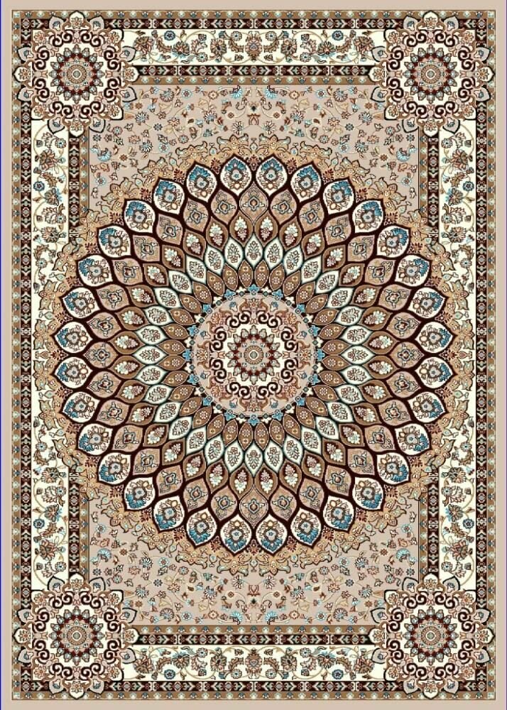 Ковер Классический БАЛ текстиль Elegant KZ W750B beige Бежевый 2 м на 4 м