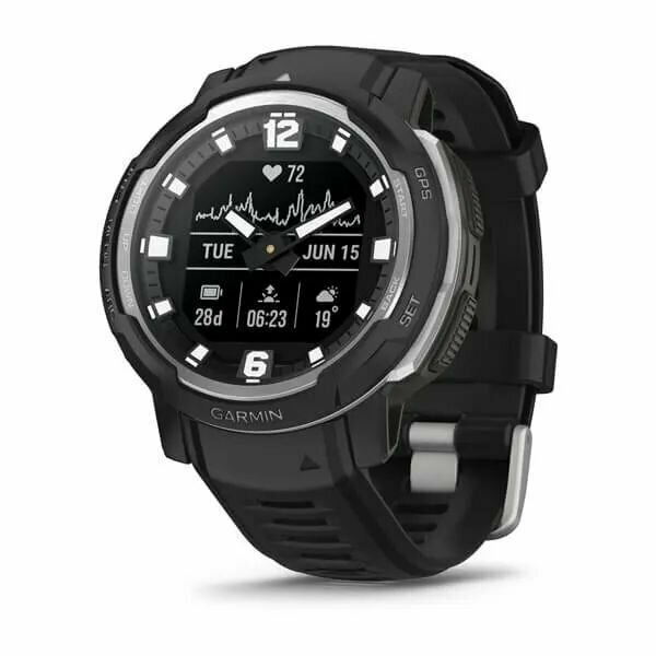 Часы Garmin INSTINCT CROSSOVER - Standard Edition, черный (010-02730-03)