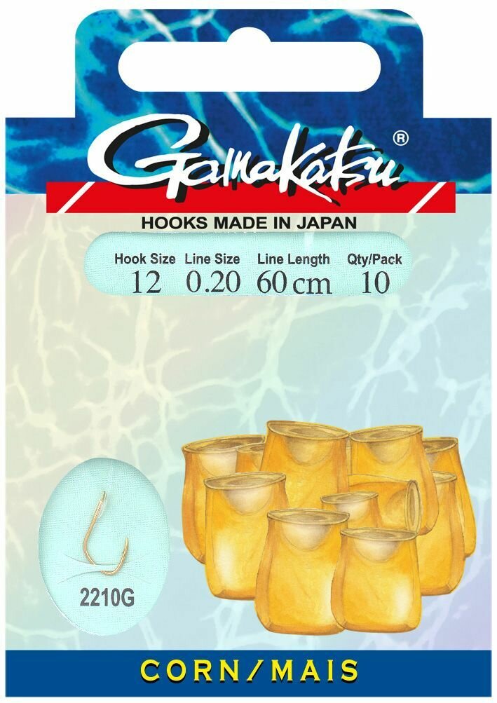 Крючок Gamakatsu Hook BKG-2210G Corn 60cm №06 d0.25