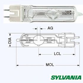Sylvania BA400SE HR (MSR400HR) лампа газоразрядная, 400W