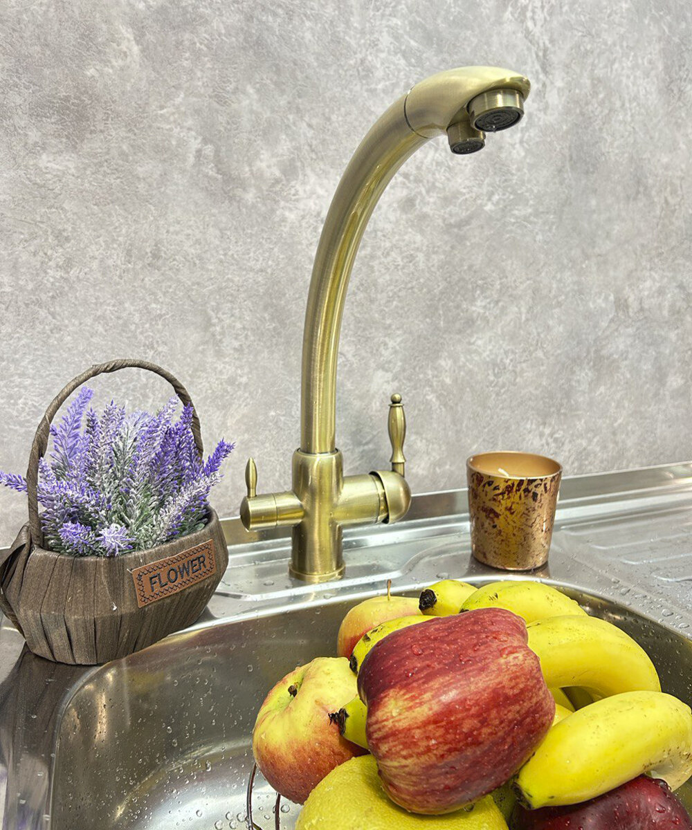 Смеситель для кухни из латуни HL15083-D с подключением к фильтру питьевой воды от бренда Hansen