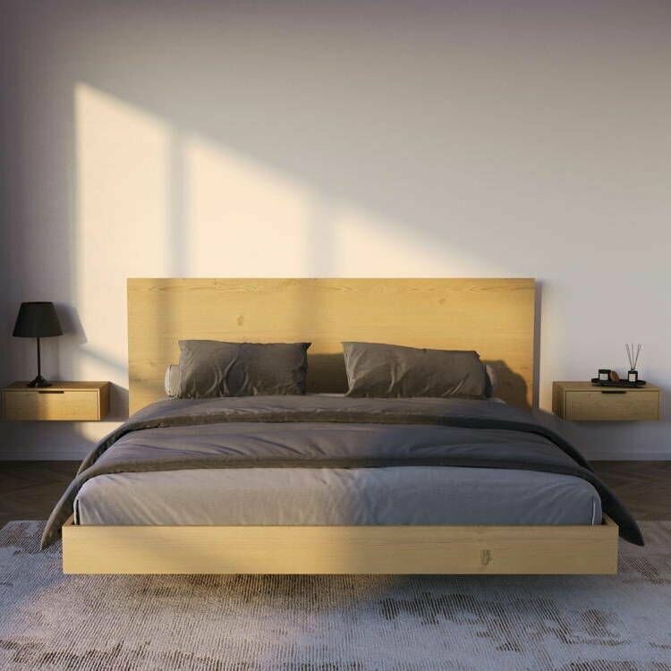 Парящая кровать 160х190 Юник цвет Сосна