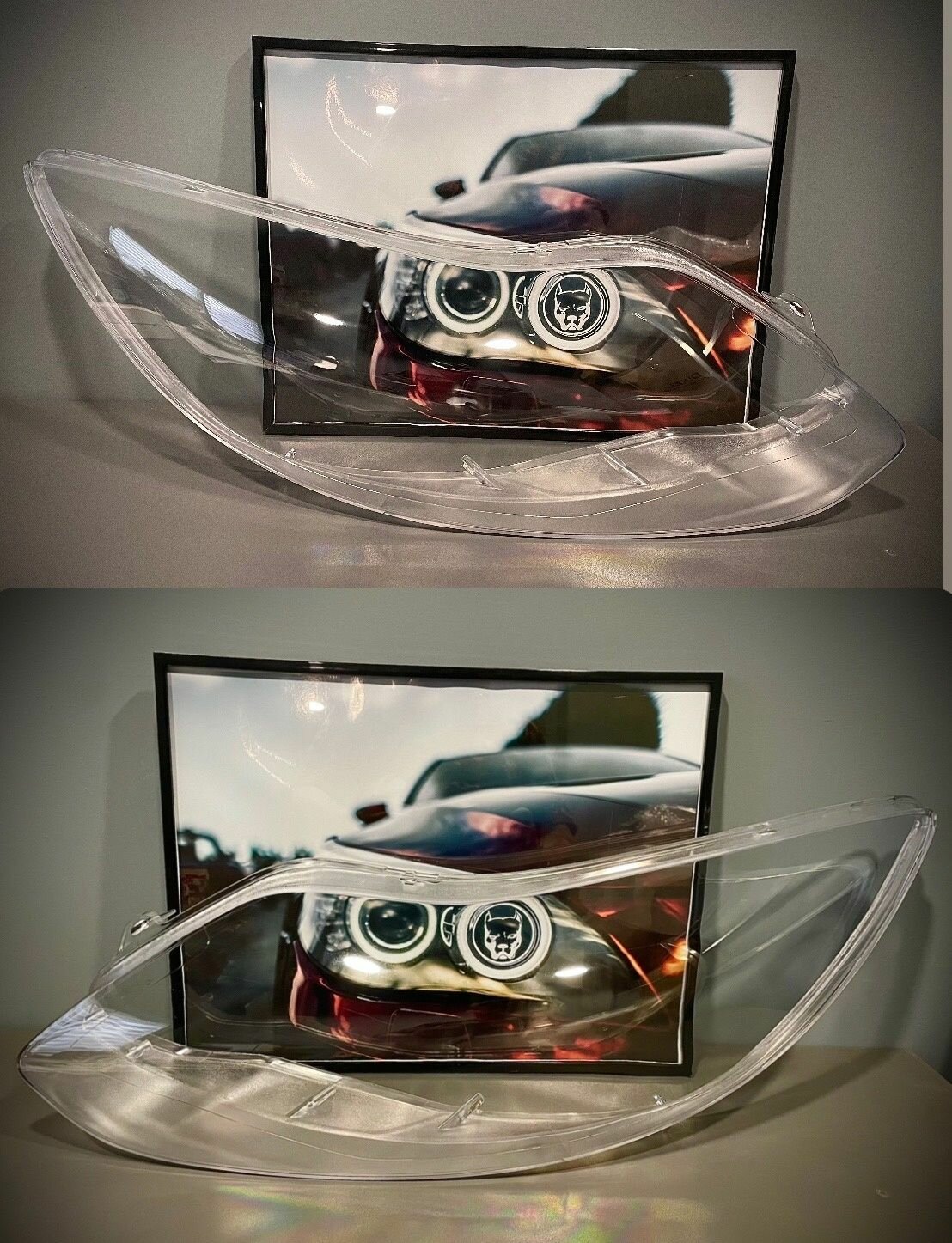 Стекло фары для Ford Focus 3 2011-2015 (комплект) стела на фары форд фокус