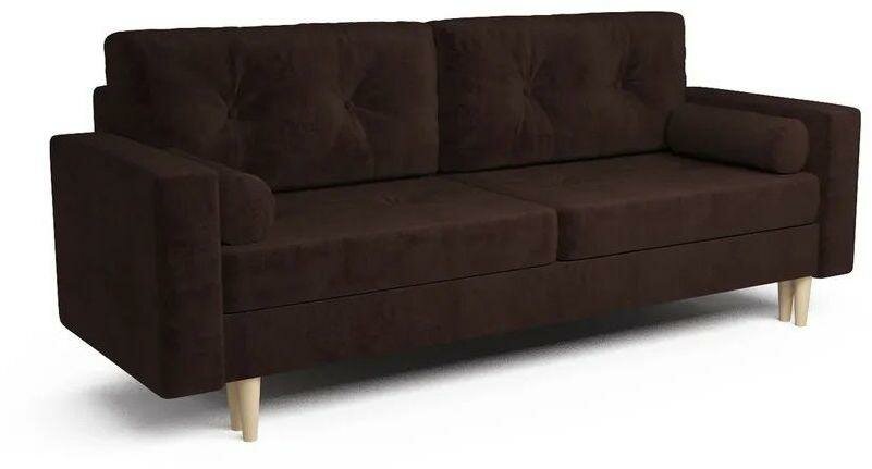 Диван Mebel-ars Белфаст Велюр Шоколад Размеры: Высота 750мм Глубина 970мм Ширина 2250мм
