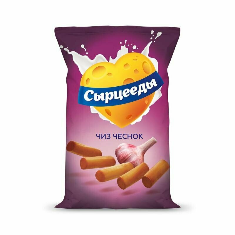 Снеки Сырцееды Сыр копченый чеснок и укроп 23 г, 1622069