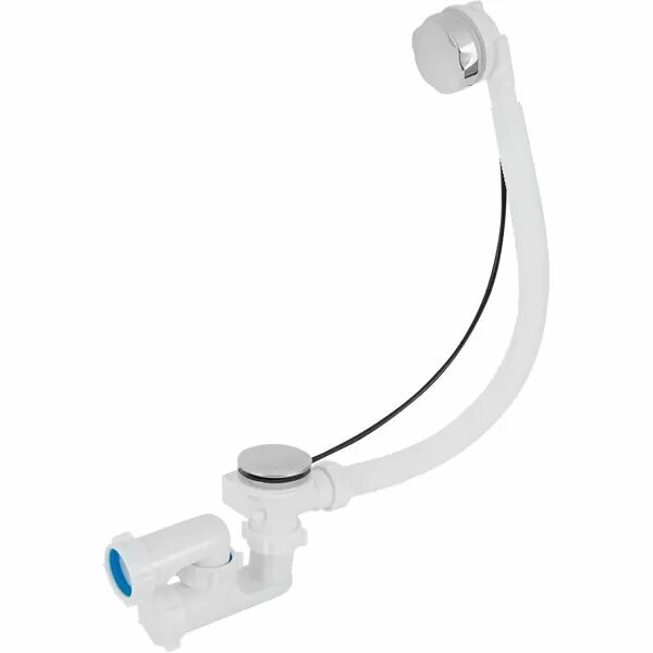 Сифон для ванны АНИ Пласт ø40 мм полуавтоматический с ревизией