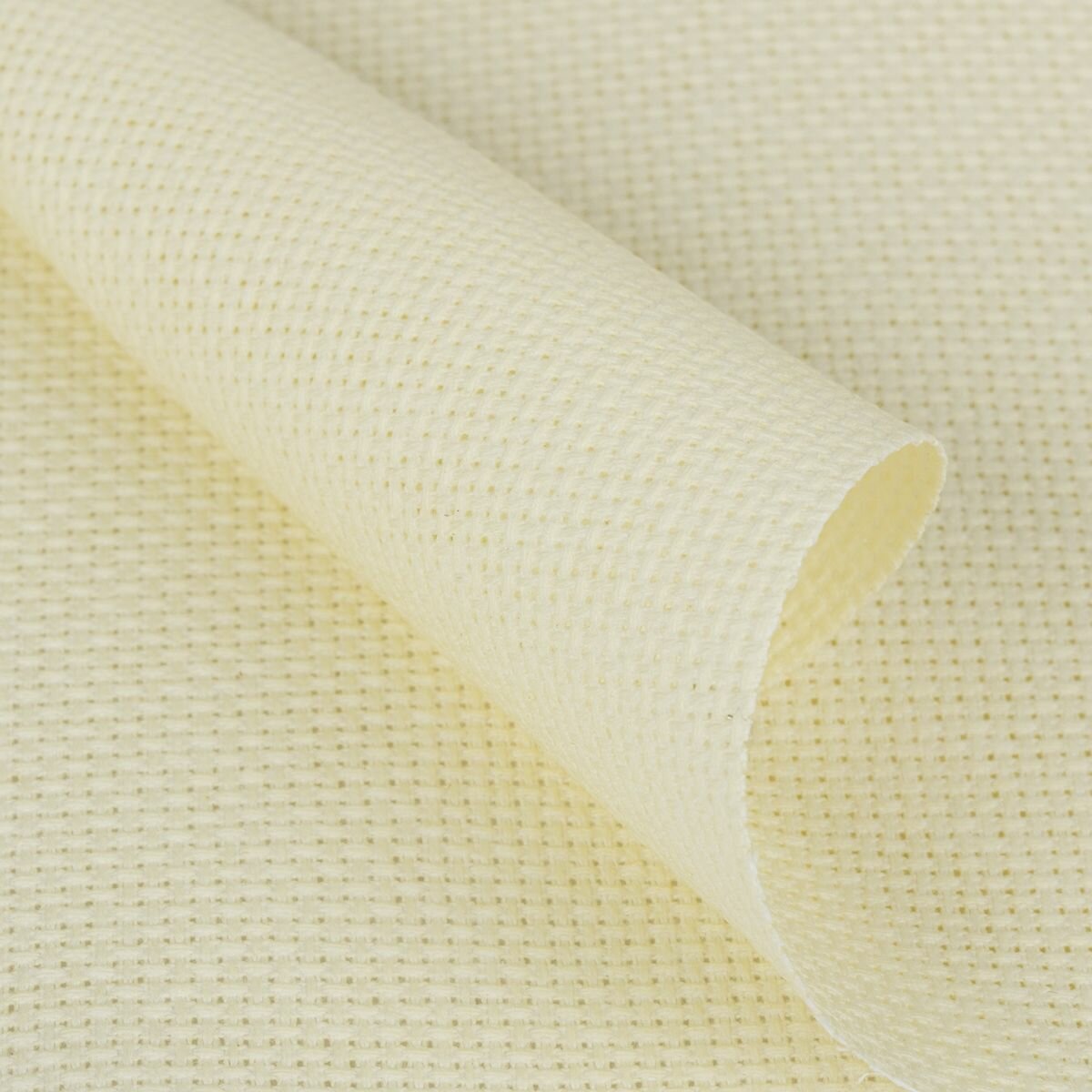 Канва для вышивания, Aida 16 ct, цвет: кремовый, 25х50 см, 100% хлопок