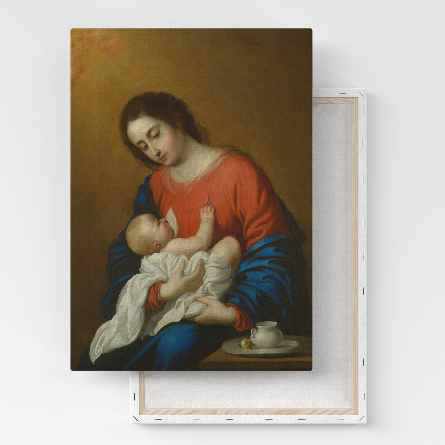 Картина на холсте, репродукция / Франсиско де Сурбаран - Madonna and Child / Размер 40 x 53 см