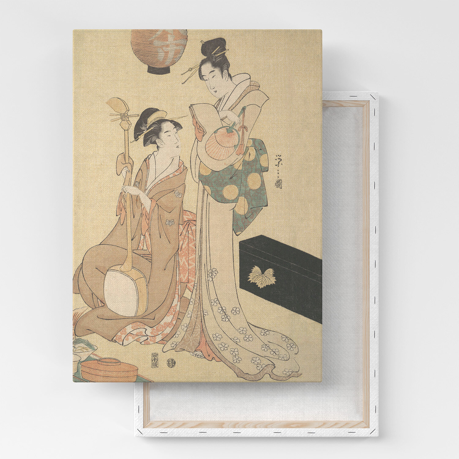 Картина на холсте, репродукция / Тёбунсай Эйси / Размер 40 x 53 см