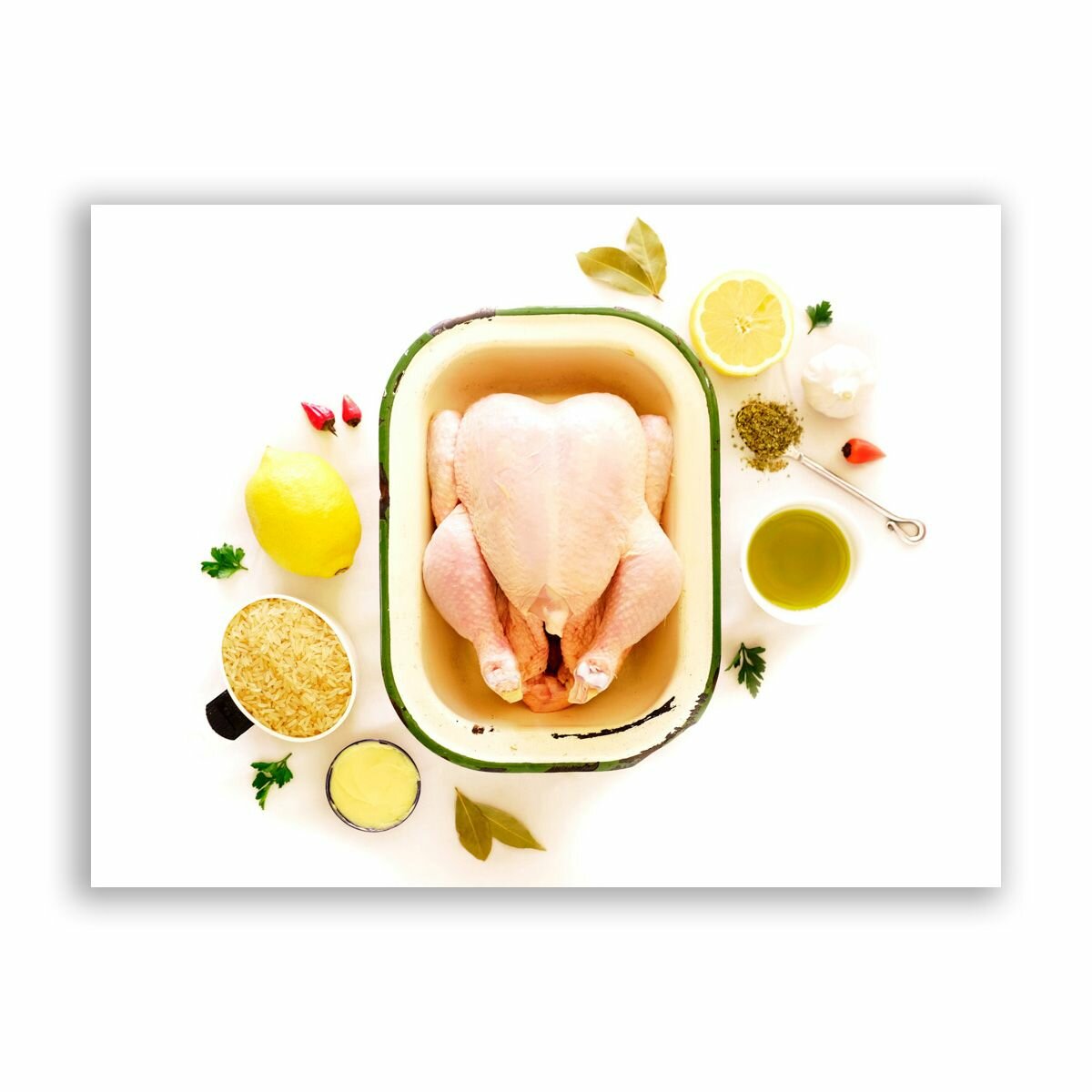 Постер, плакат на бумаге / Мясо курицы / Размер 30 x 40 см