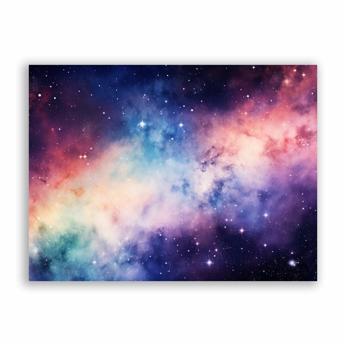 Постер, плакат на бумаге / Абстракция - Космос / Размер 40 x 53 см