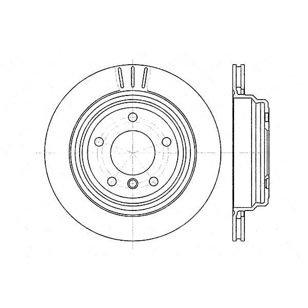 STELLOX 6020-1539V-SX (1163153 / 1164175 / 1164840) диск тормозной задний\BMW (БМВ) e39 2.3-4.0 m51 / m52 /