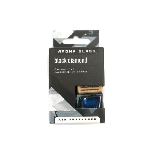Ароматизатор FOUETTE "Aroma Glass" AG-02 "Black Diamond" подвесной с деревянной крышкой