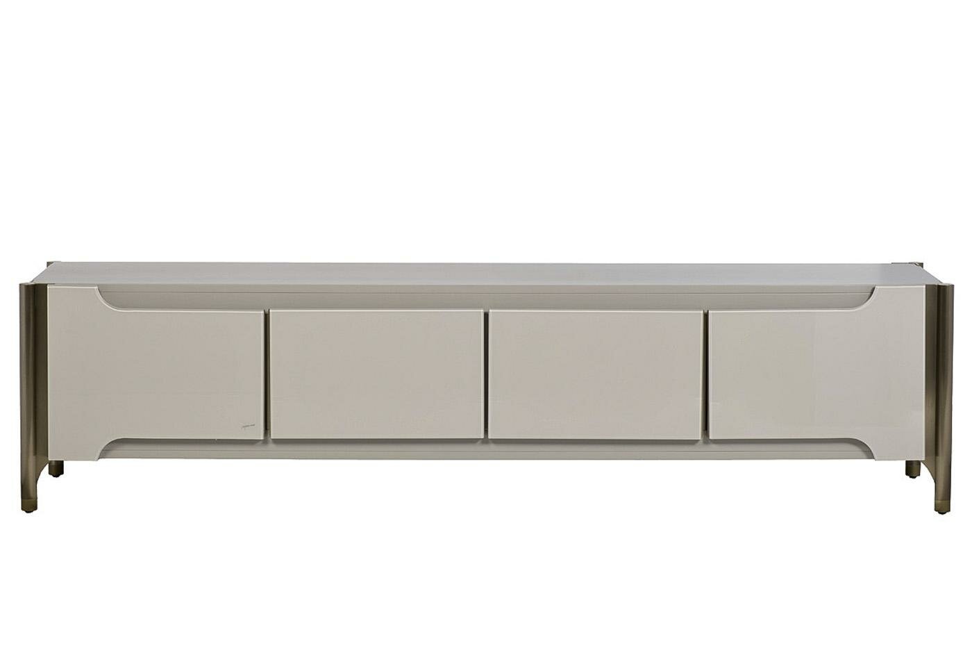 Мебель Garda Decor 77IP-GD008-TV/1 Тумба под телевизор Гримальди (Grimaldi) светлая 200*40*50см арт. 77IP-GD008-TV/1