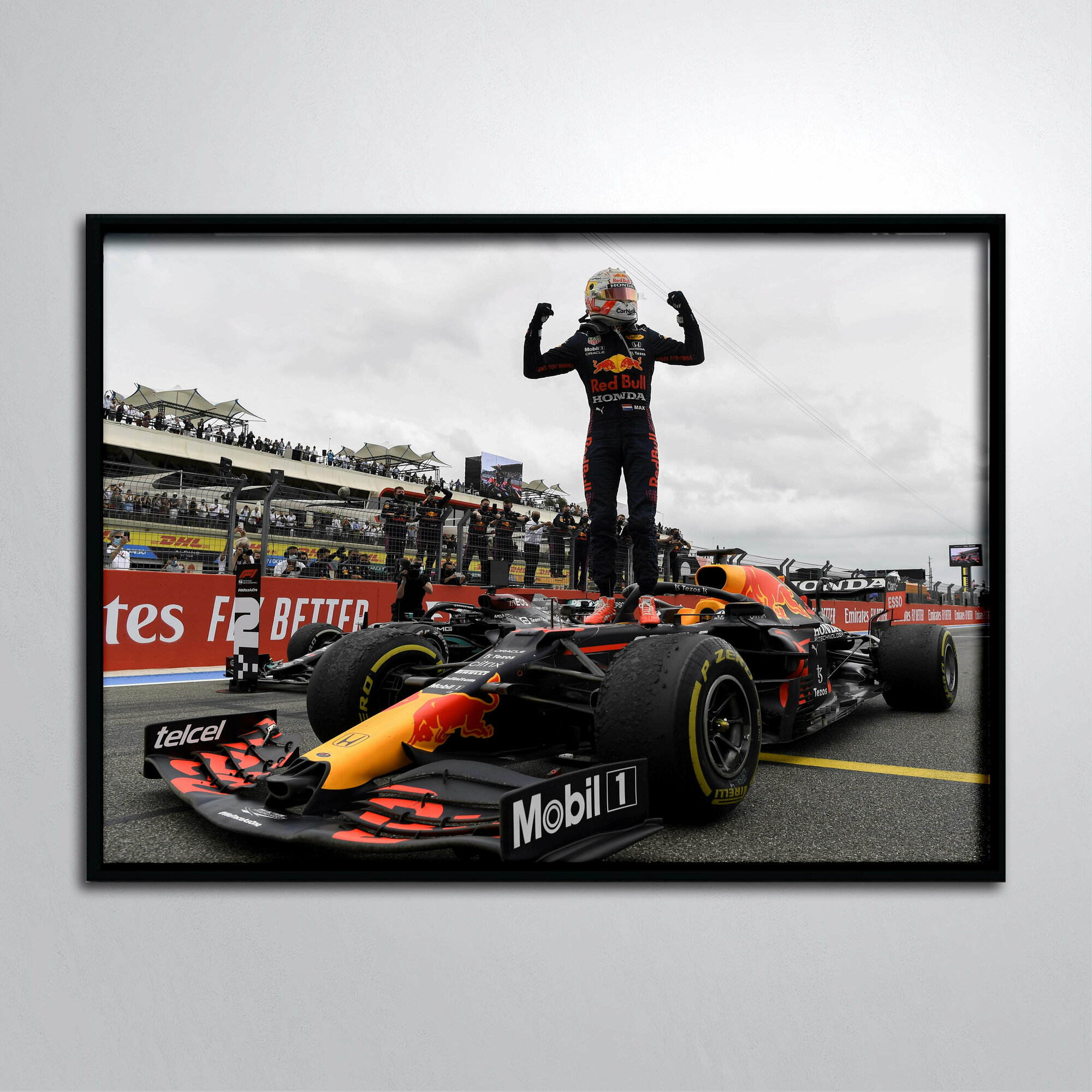 Постер без рамы/Болид формулы 1 f1 Red Bull Racing Maks Verstappen Formula 1 Макс Ферстаппен 33 номер Чемпион (А2/420х594)