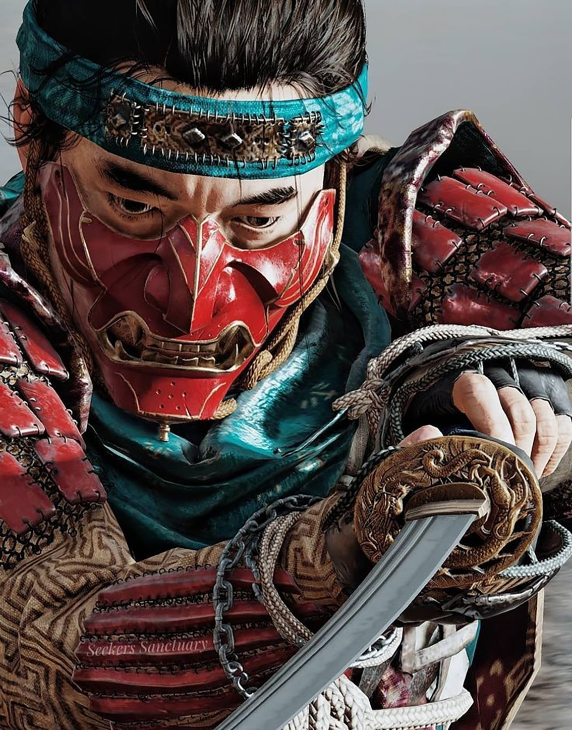 Картина по номерам "Самурай" 40х50 см, хлопковый холст на подрамнике, акрил, АртТойс