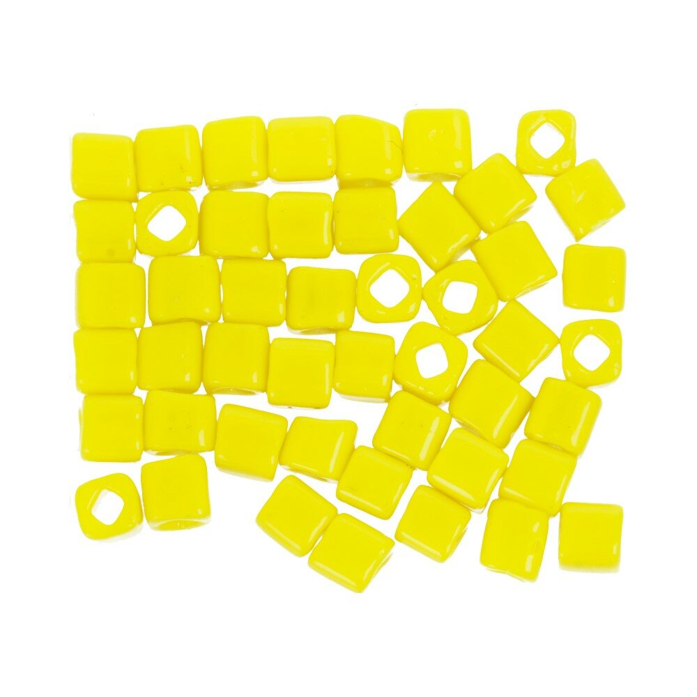 Бисер Япония "TOHO" CUBE 4 мм 5 г №0042 лимонный