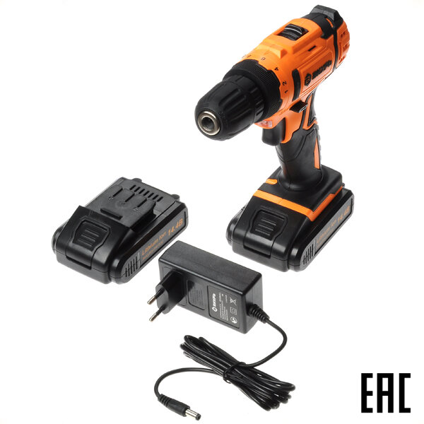 Шуруповерт 72/14/20 ДА-14Л-2KА аккумуляторный 14,4В/1,5Ач (Вихрь)