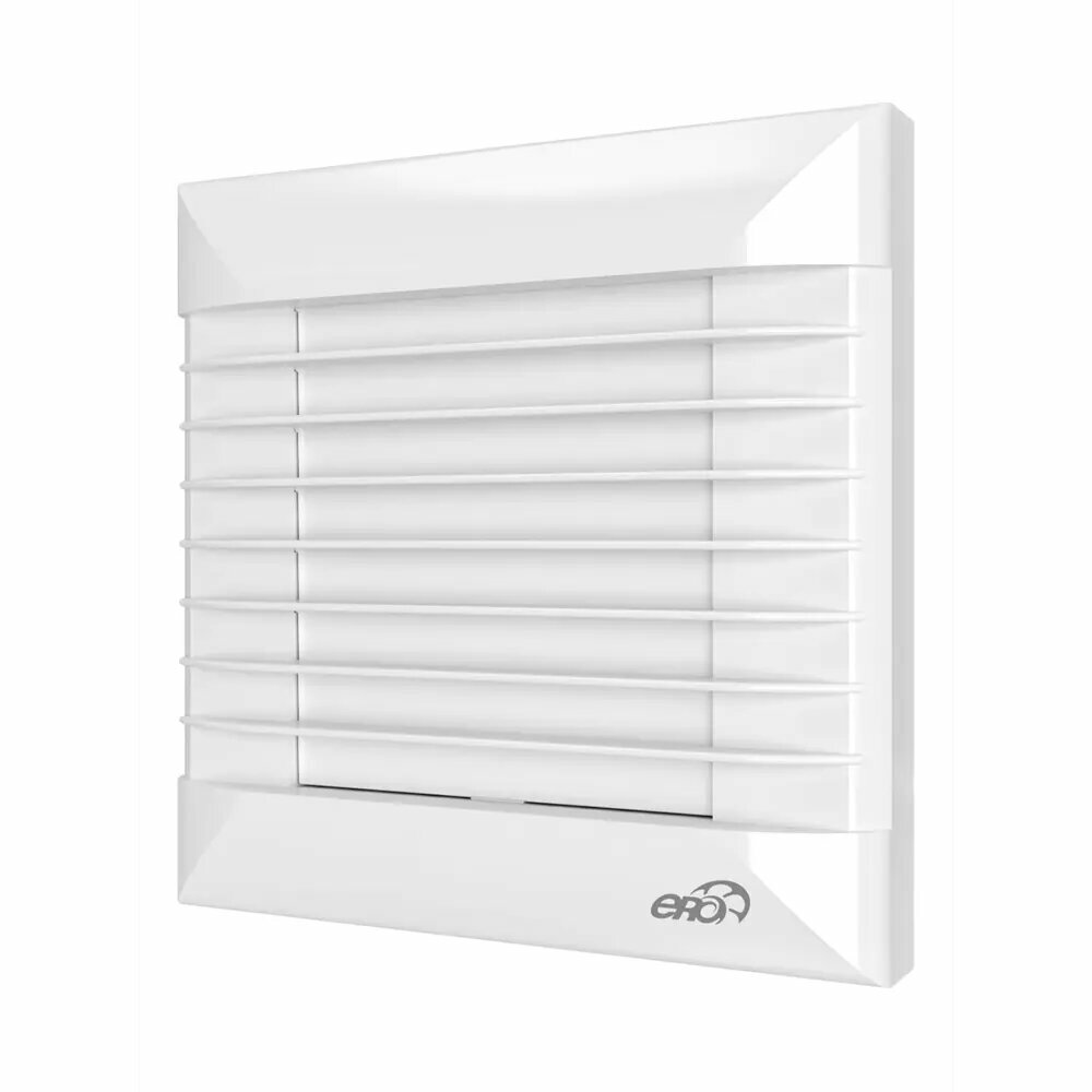 Вентилятор осевой вытяжной Эра Euro 4A D100 мм 35 дБ 85 м3/ч с автоматическими жалюзи цвет белый