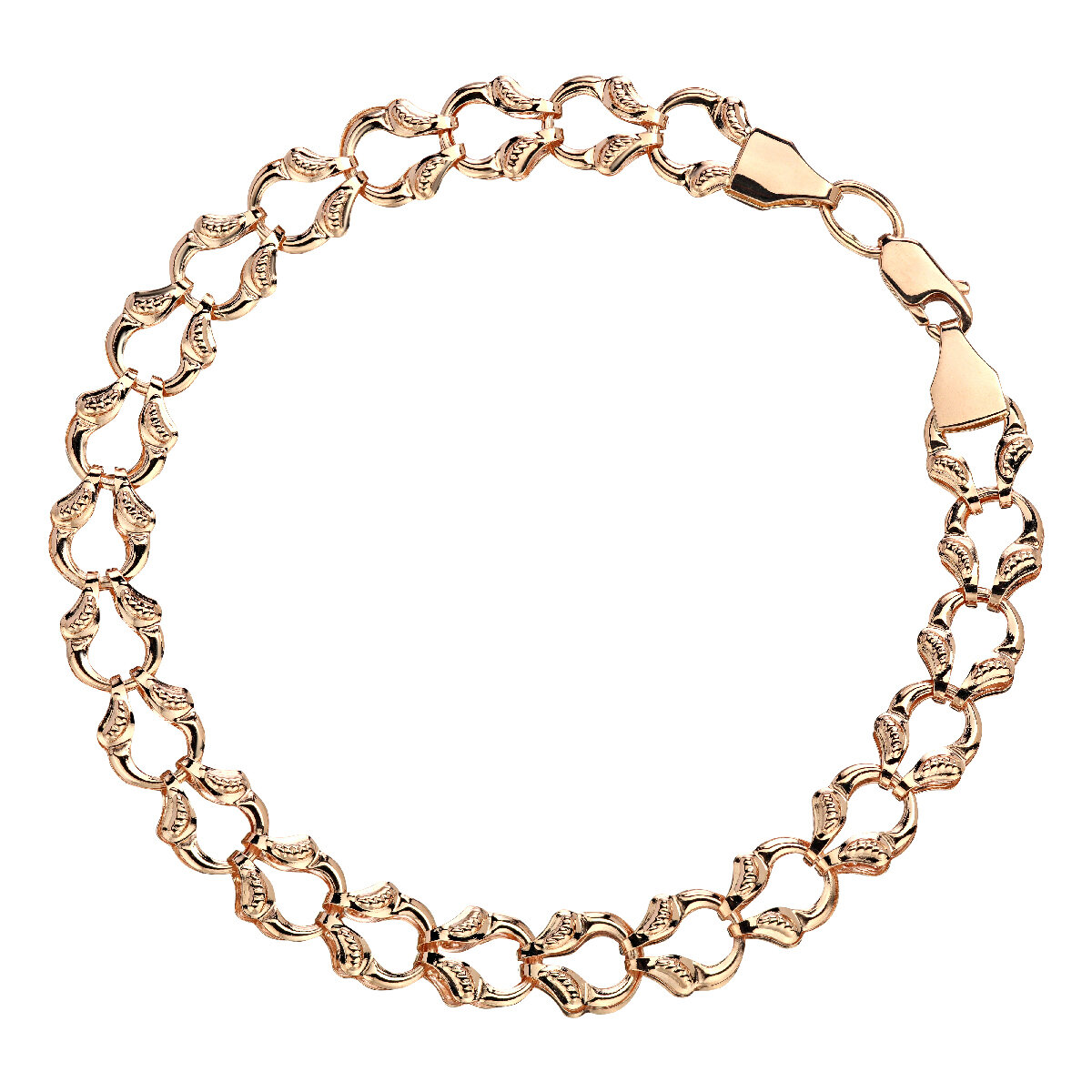 Браслет, красное золото, 585 проба