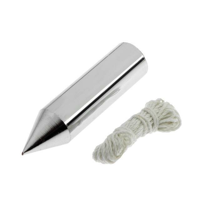 Отвес цилиндрический тундра, шнур 5 метров, 300 г