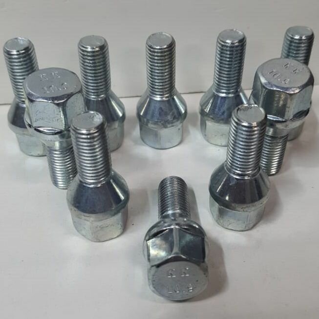Болт колёсный 12x1,5x24, конус, 19 ключ, 10 штук