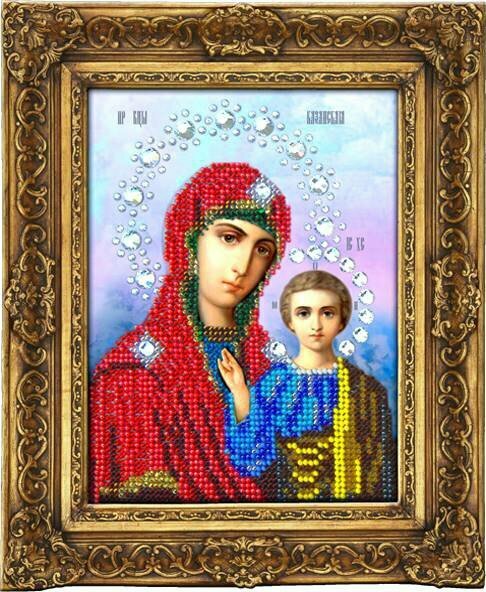 Набор со стразами Икона Казанская БМ S-03