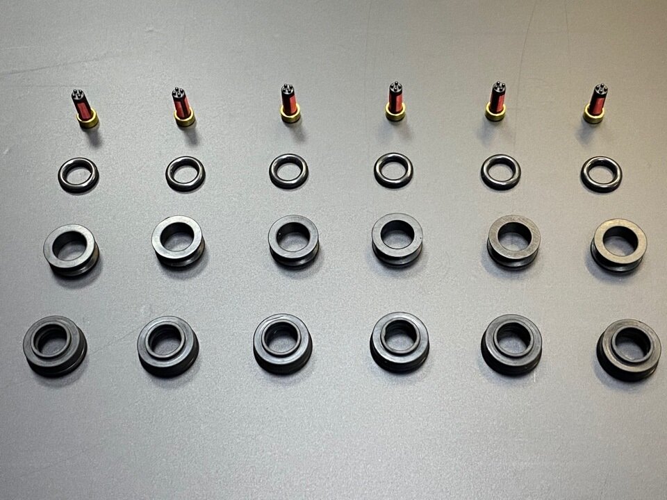 Комплект колечек топливной форсунки на 6 штук GALLOPER