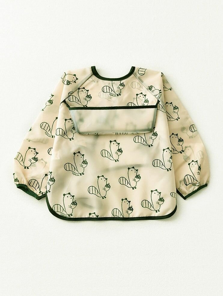 Фартук детский с рукавами непромокаемый для кормления и творчества