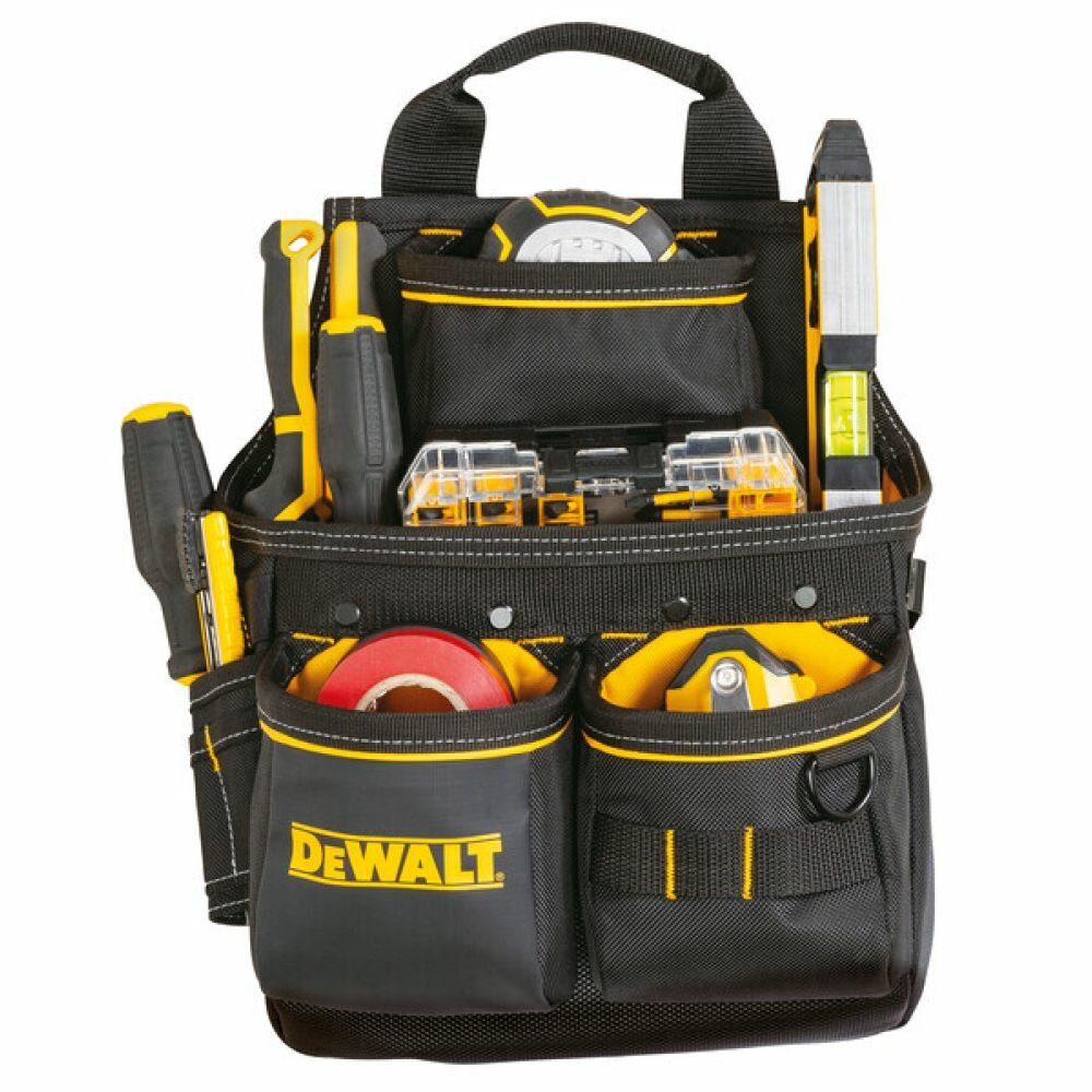 Сумка для инструментов DeWALT DWST40201-1, плечевой ремень, 13 отсеков, 265х100х330мм
