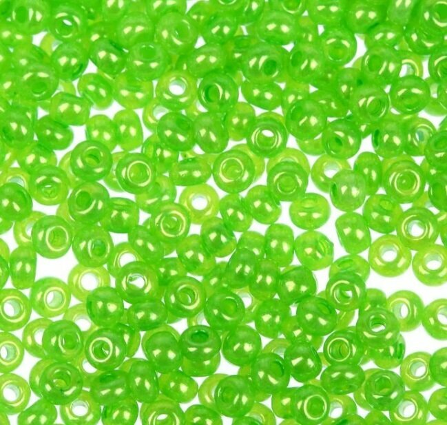 Бисер Gamma 5, Чехия 10/0, 2,3 мм, 1-й сорт, А016 зеленый (17156),5гр.1шт.