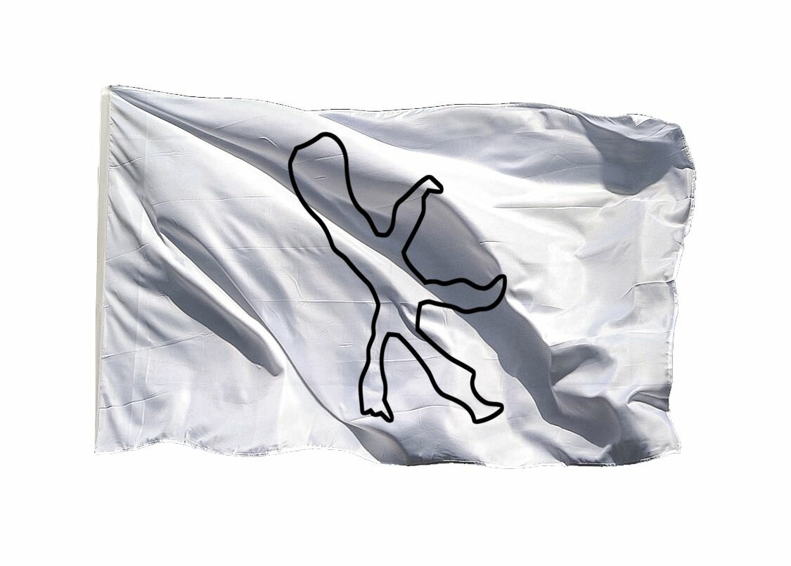 Флаг Компании Коготь из Fallout Фоллаут 90х135 см на сетке для улицы, для флагштока