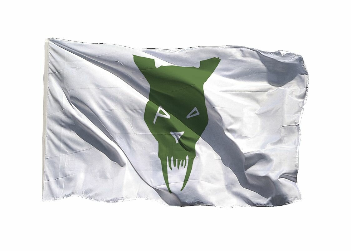 Флаг Стаи Fallout Фоллаут 90х135 см на сетке для улицы, для флагштока