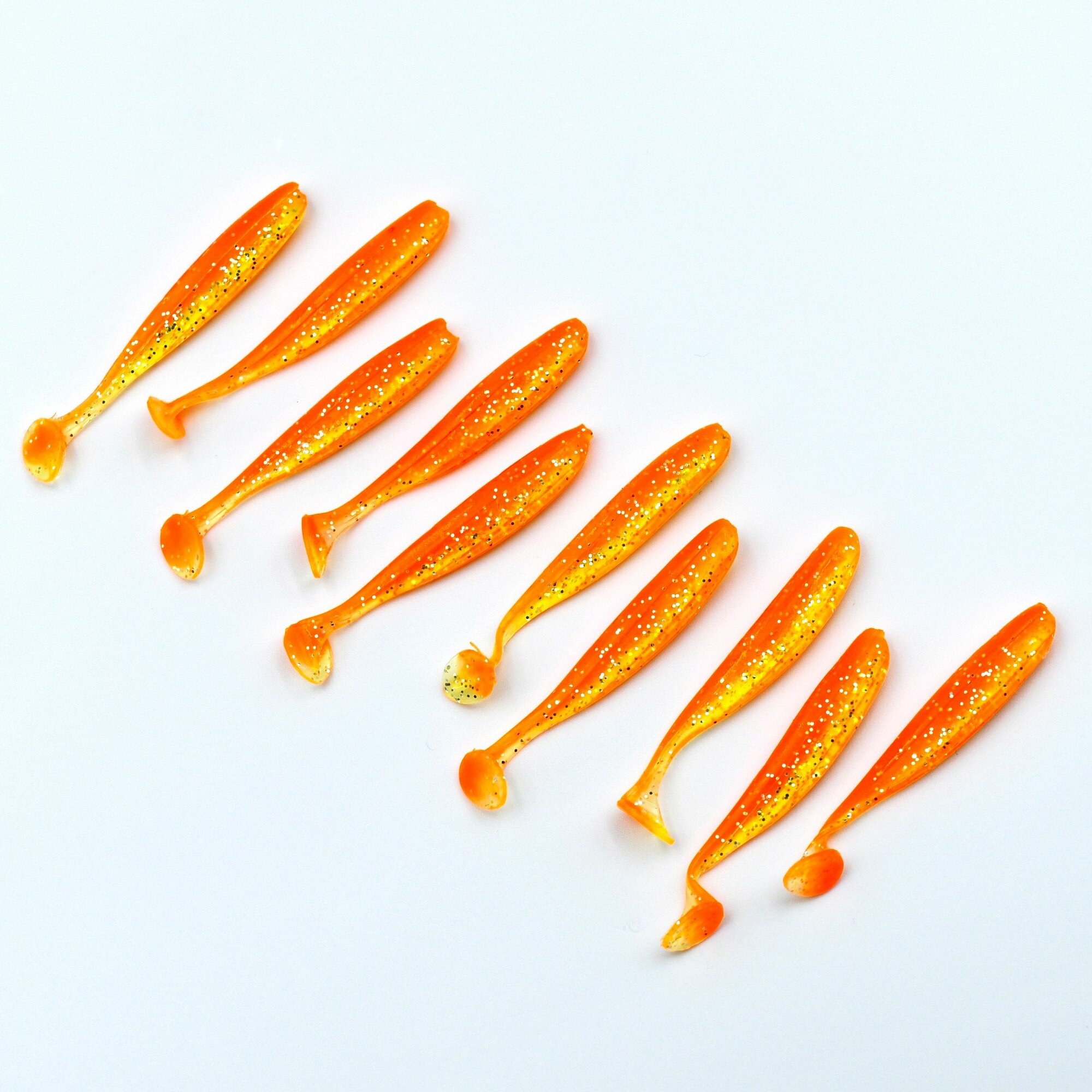 Силиконовая приманка виброхвост 10 штук 2" Япония на окуня; судака; щуку