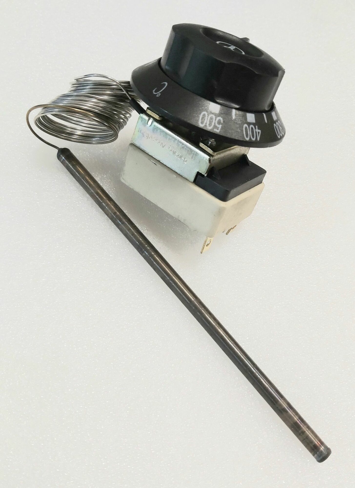 Термостат для пицца печи 16A/250V/1,5m/23mm/50-500С c ручкой