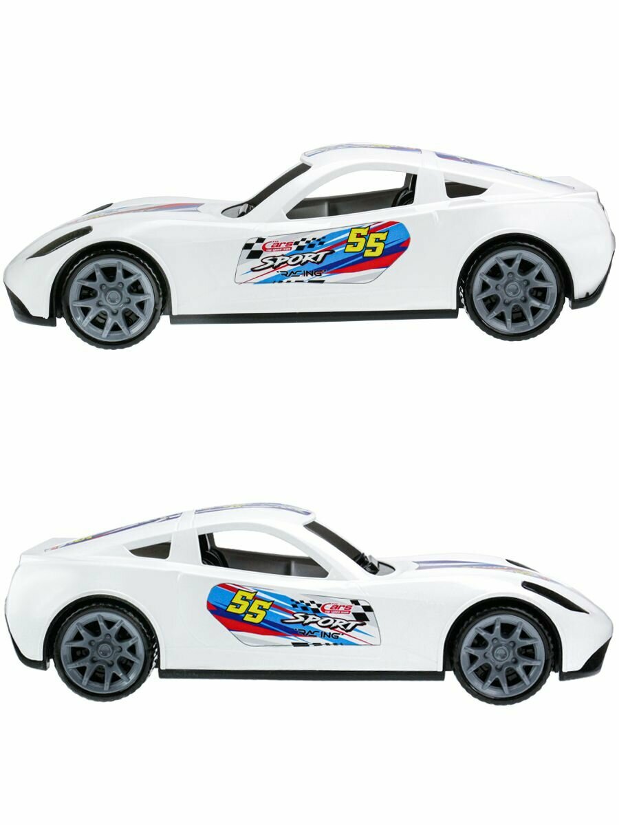 Машинка Turbo "V-MAX" белая 40 см ( Арт. И-5851)