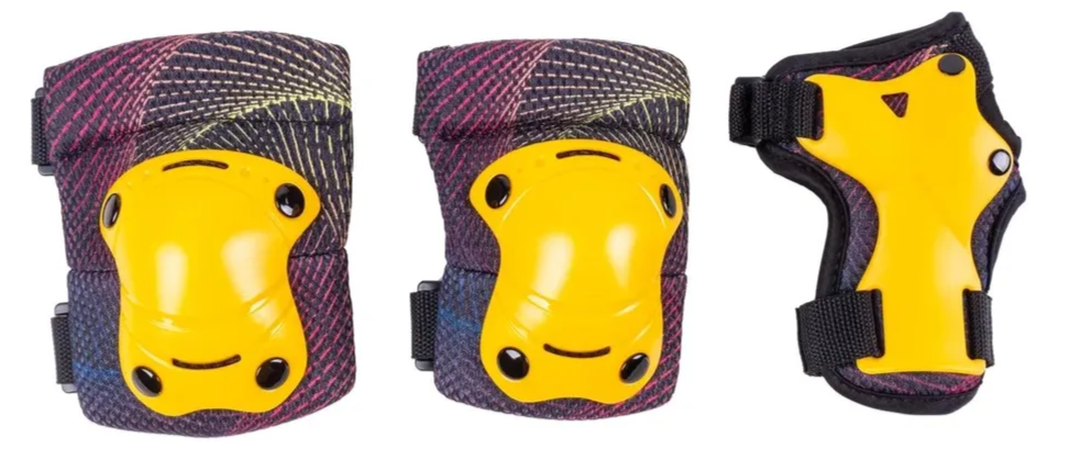 Н-р защиты д/роликовых коньков Safe fit teens 2.0 yellow L