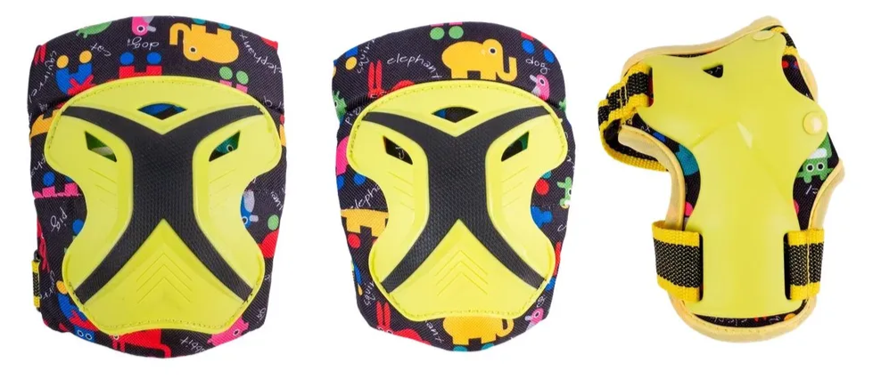 Н-р защиты д/роликовых коньков Safe fit kids 3.0 yellow S
