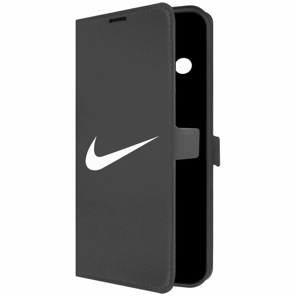 Чехол-книжка Krutoff Eco Book для Realme 11 Pro Nike (Найк) (черный)