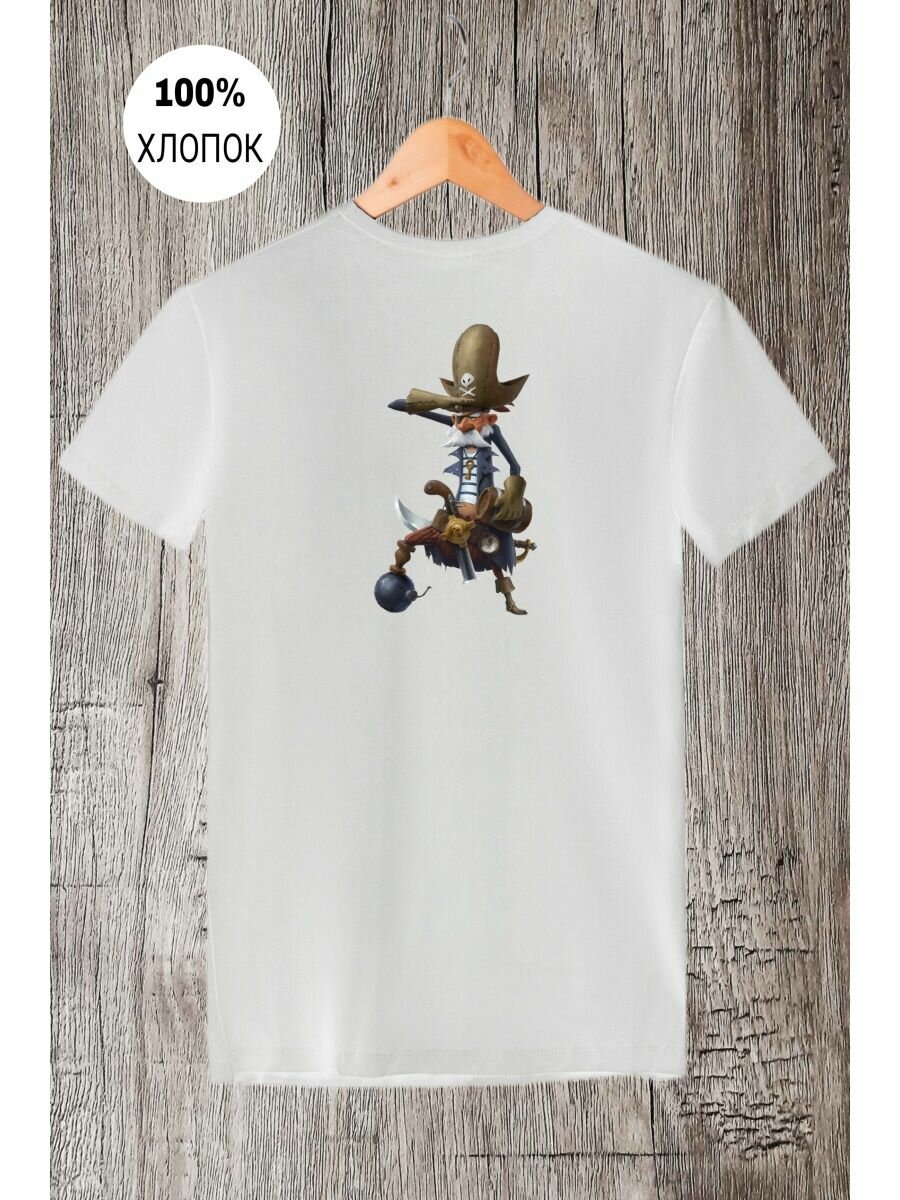 Футболка персонаж 3d pirate пират с бочкой