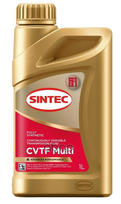 Масло Трансмиссионное Sintec Cvtf Multi 1Л (Синтетика) SINTEC арт. 324706