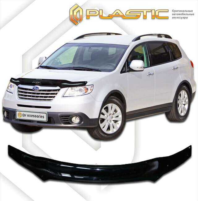 Дефлектор капота Subaru Tribeca 2007 2014 Черный глянцевый СА Пластик