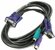 Кабель для KVM D-Link (PS/2+PS/2+VGA15M, 3м)