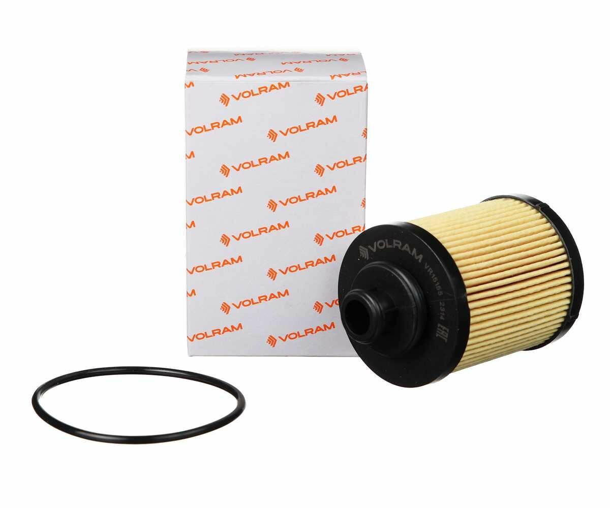 Фильтр масляный Volram VR15155 (элемент) Opel Corsa 1.3 (03-14), Astra H 1.3 (05-10); Fiat Doblo 1.3D (10-)